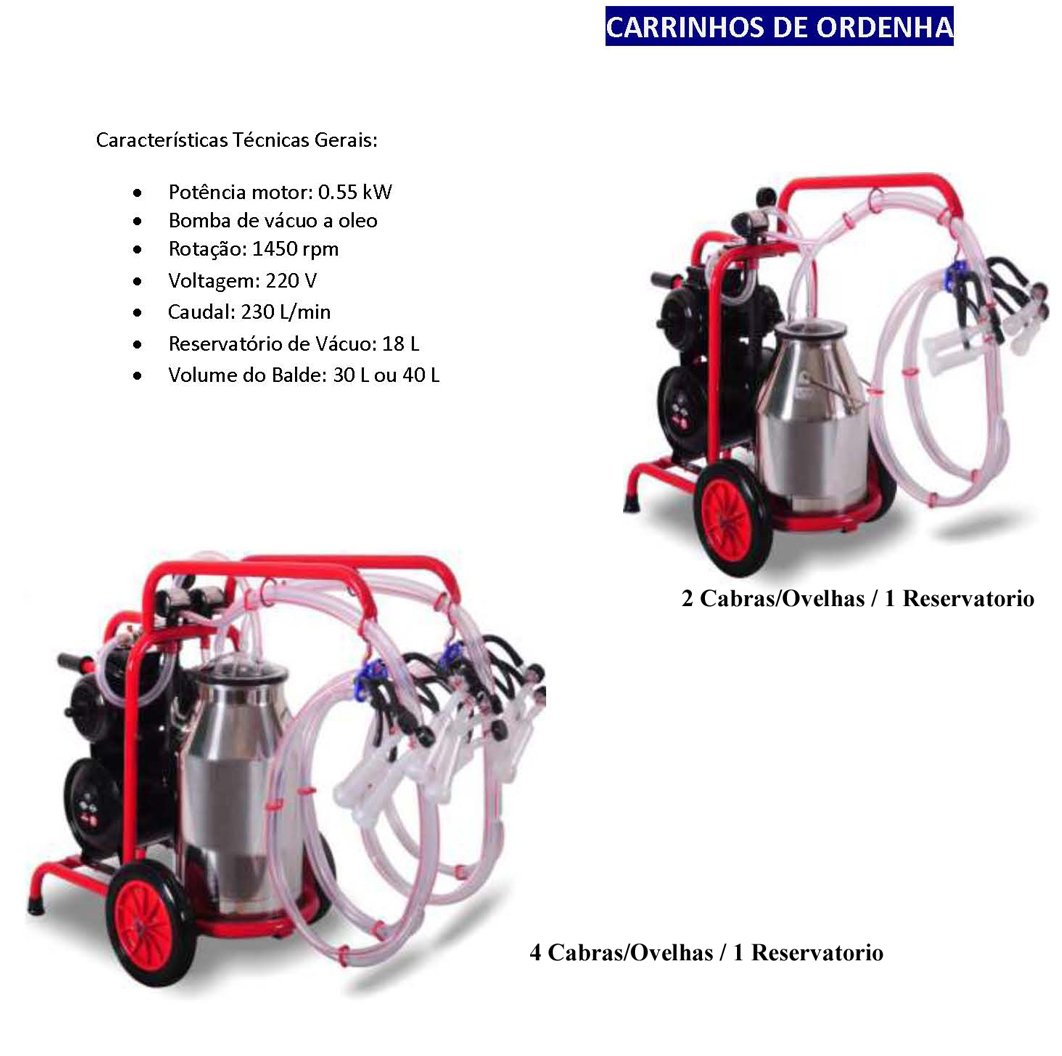 PORTABLE MILKING MACHINES AGRICULTEC - Fialhostore
