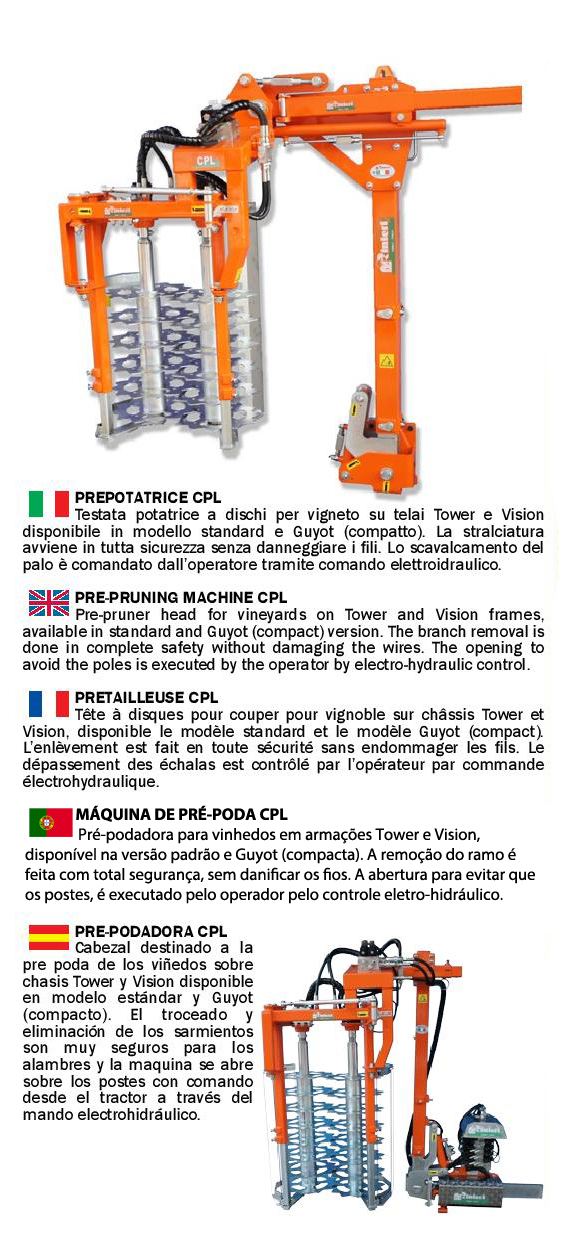 RINIERI CPL PRE-PRUNER IN CHASSIS CPL TOWER 1 PLUS - Fialhostore
