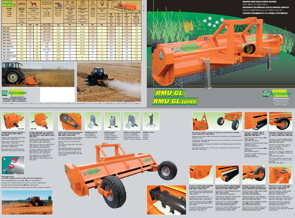 BROYEUR AGRIMASTER RMU GL - GL SUPER SERIES