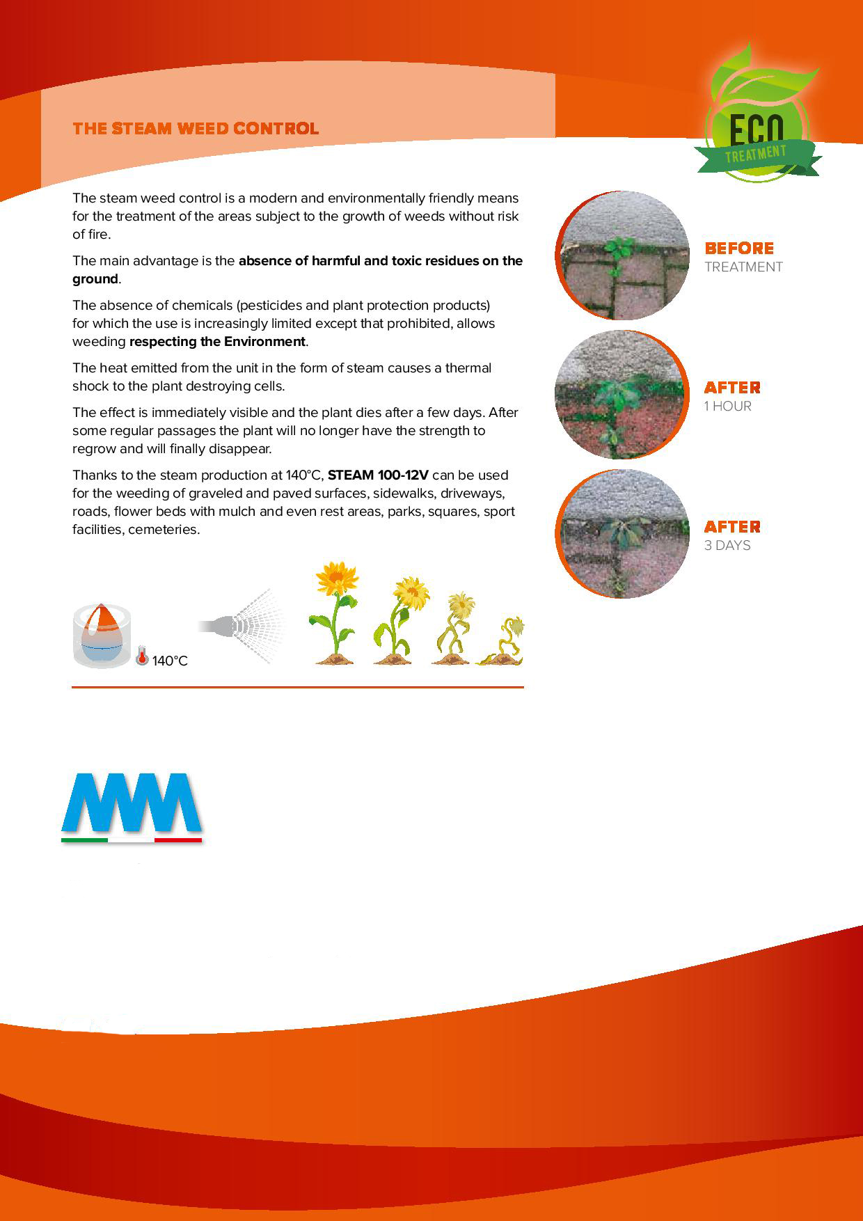 ECO STEAM WEEDING MACHINE MMS STEAM 100 - Fialhostore